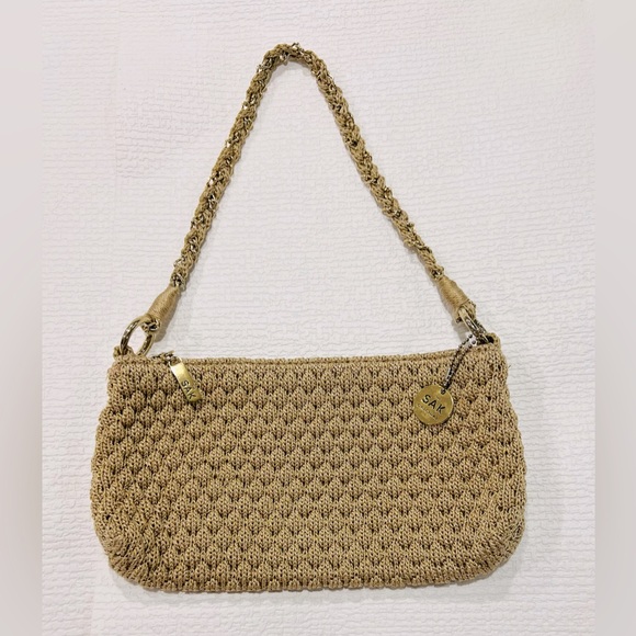 The Sak | Bags | The Sak Original Gold Metallic Signature Crochet Woven ...